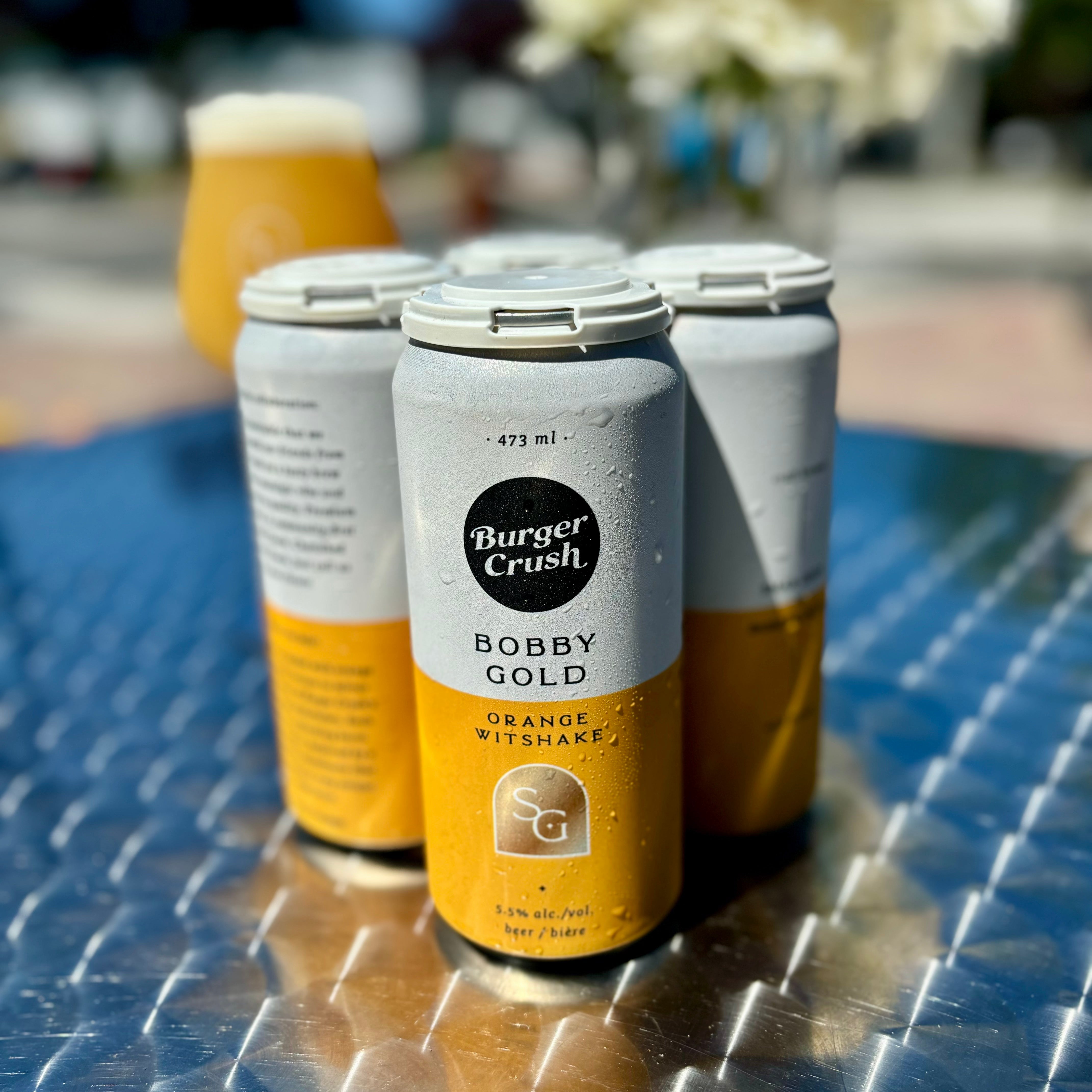 Beer Blurb: Bobby Gold with Burger Crush – Small Gods Brewing Co